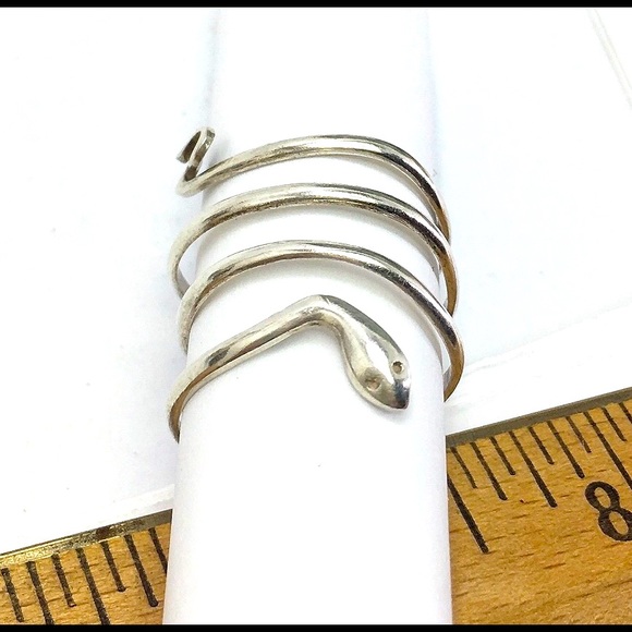 Jewelry | Snake Coil Ring Sterling Silver Big Coiling Snakes Ring ...